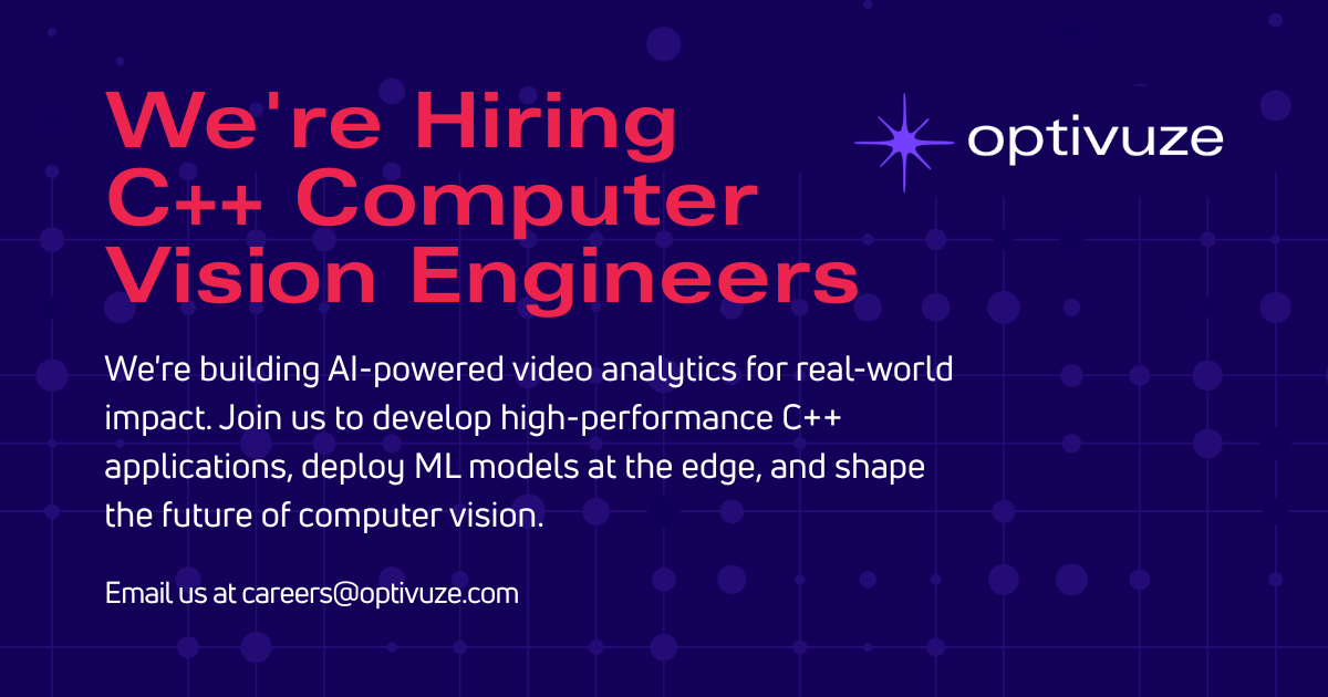 C++ Computer Vision Engineer (Video Processing & Low-Latency Systems ...